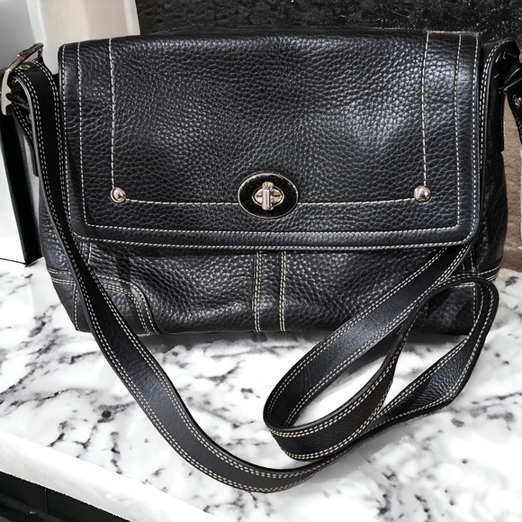 Coach | Bags | Vintage Coach Hamilton Flap Shoulder Bag Black | Poshmark